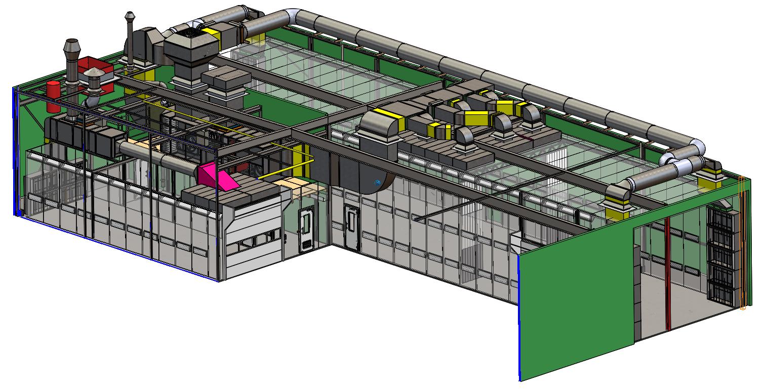 New paint hall - KM Yachtbuilders
